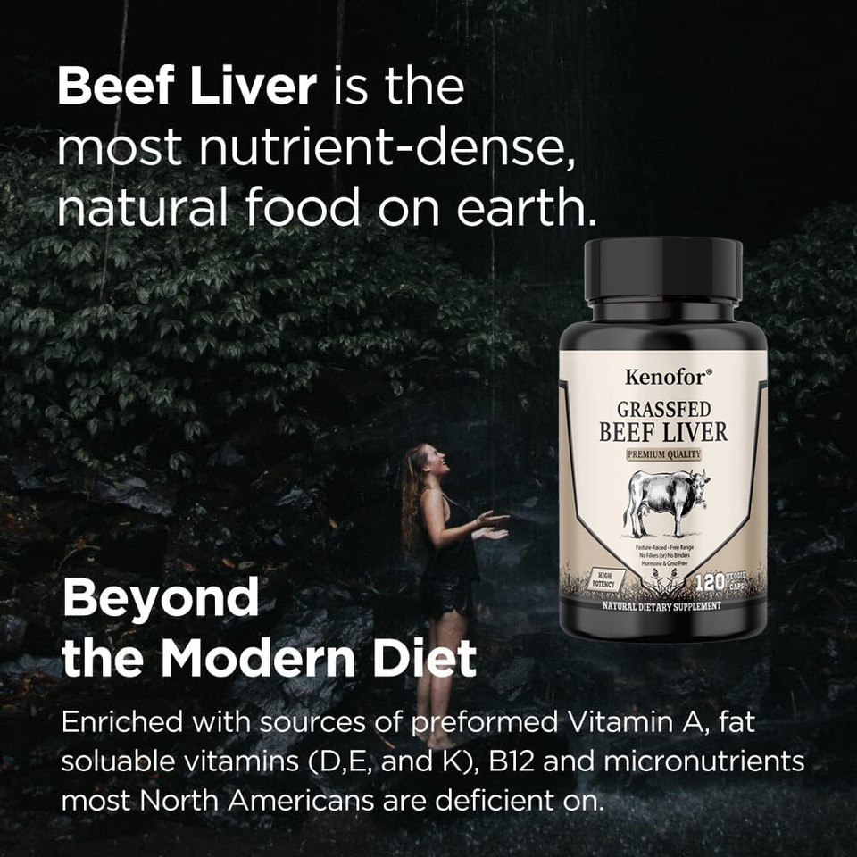 Desiccated Beef Liver Supplements Grass Fed Beef Liver 3000mg 120Caps ...