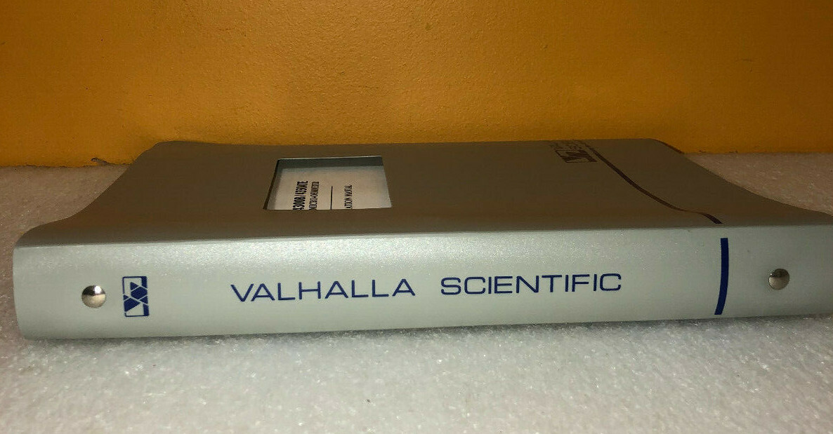 Valhalla Scientific 4300B/4350ATE Operation Manual | eBay