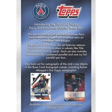 2024-25 Topps Paris Saint-Germain Team Set Checklist, Set Info