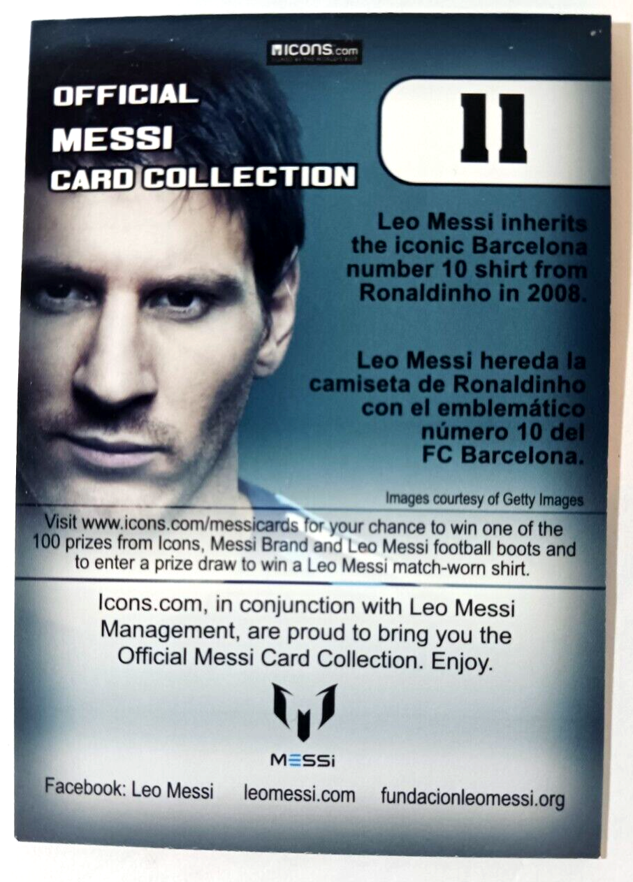 2013 Icons Official Messi Card Collection Limited - #R11 Lionel Messi ...