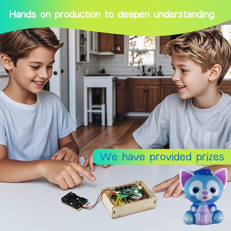 DIY Radio Kit, Wooden FM 87-108MHz Science Kits for Age 8-12 12-14 ...