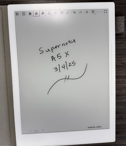 Supernote A5X with FeelWrite 2, Folio Cover, Click Pen - Excellent Condition | eBay