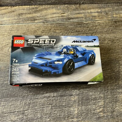 Retired New in Box LEGO SPEED CHAMPIONS McLaren Elva 76902 DAMAGED/OPEN ...
