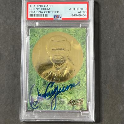 1994 NBA Properties #33 Denny Crum Signed Card AUTO PSA/DNA Slabbed ...