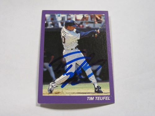 Tim Teufel Autographed Baseball Trading Card 3 | eBay