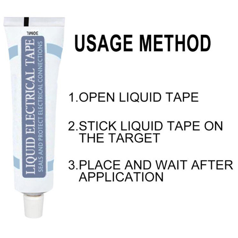 Insulating Glue Liquid Insulation Electrical Tape Tube Paste Waterproof ...