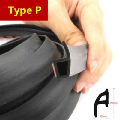 4M Universal Weatherstrip P-shape Car Door Rubber Weather Seal Hollow ...