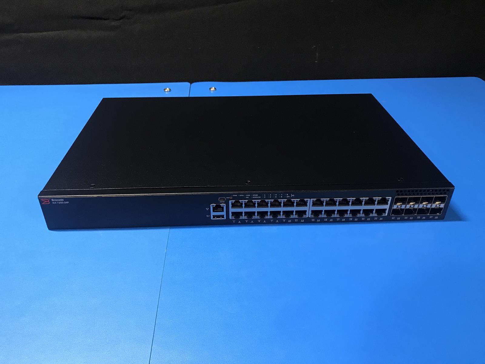 Brocade ICX7250-24P Rack-Mountable Gigabit Ethernet Switch for sale ...