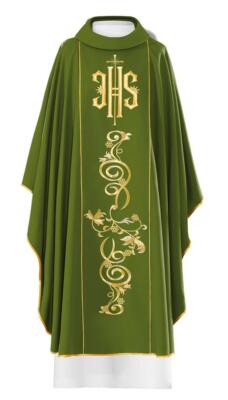 New GREEN EMBROIDERED CHASUBLE & STOLE, Priest Vestments Catholic #031/ ...