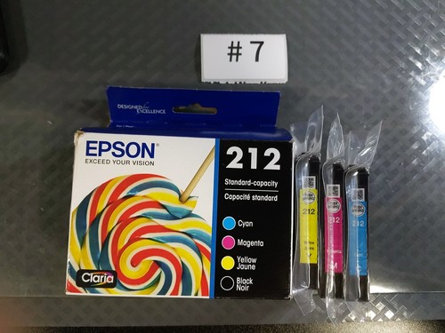 Epson 212 Claria Ink Standard Capacity Color Combo (Yellow Magenta Cyan ...
