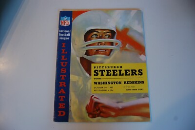 1963 Pittsburgh Steelers - Washington Redskins NFL Football Program | eBay