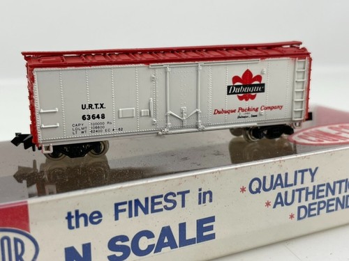N Scale Con-Cor 1051-M URTX Dubuque Packing Company 40' Steel Reefer ...