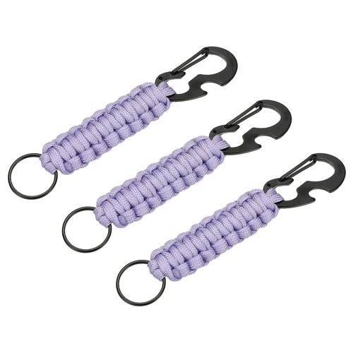 3Pcs Paracord Keychains, Paracord Keychain with Bottle Opener, Light ...