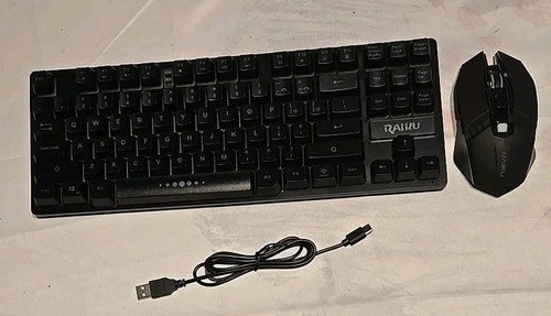 Raiku R905 Wireless Mouse and Keyboard Lights Up New | eBay