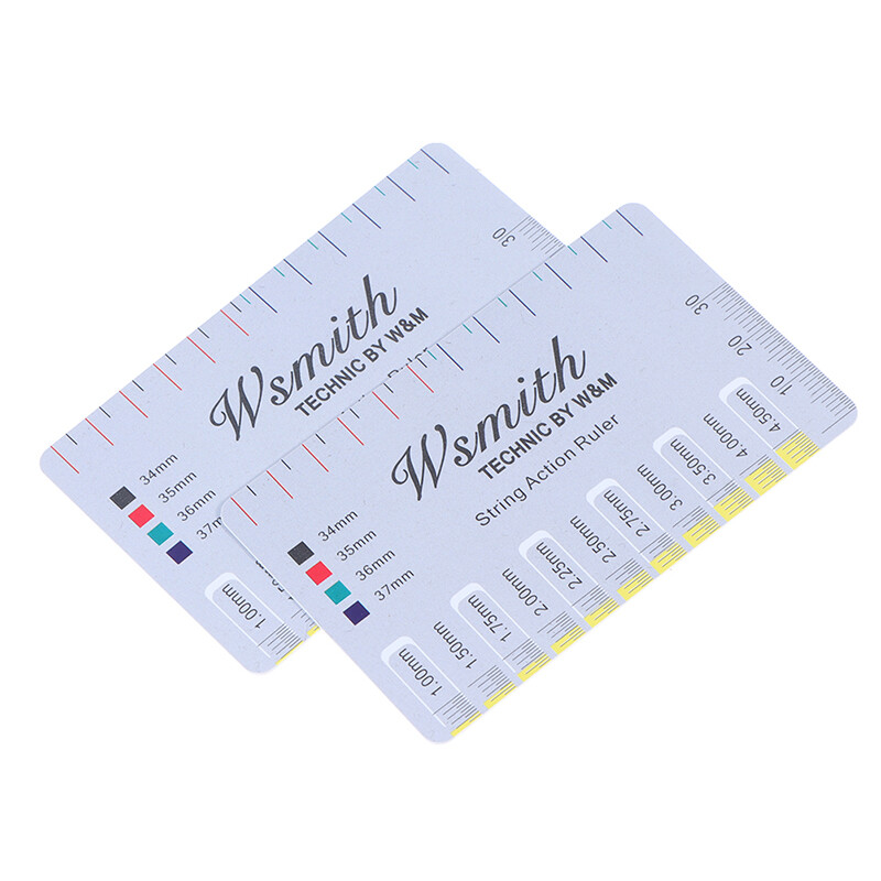 2pcs Guitar String Action Gauge String Pitch Ruler Measuring Tool ...