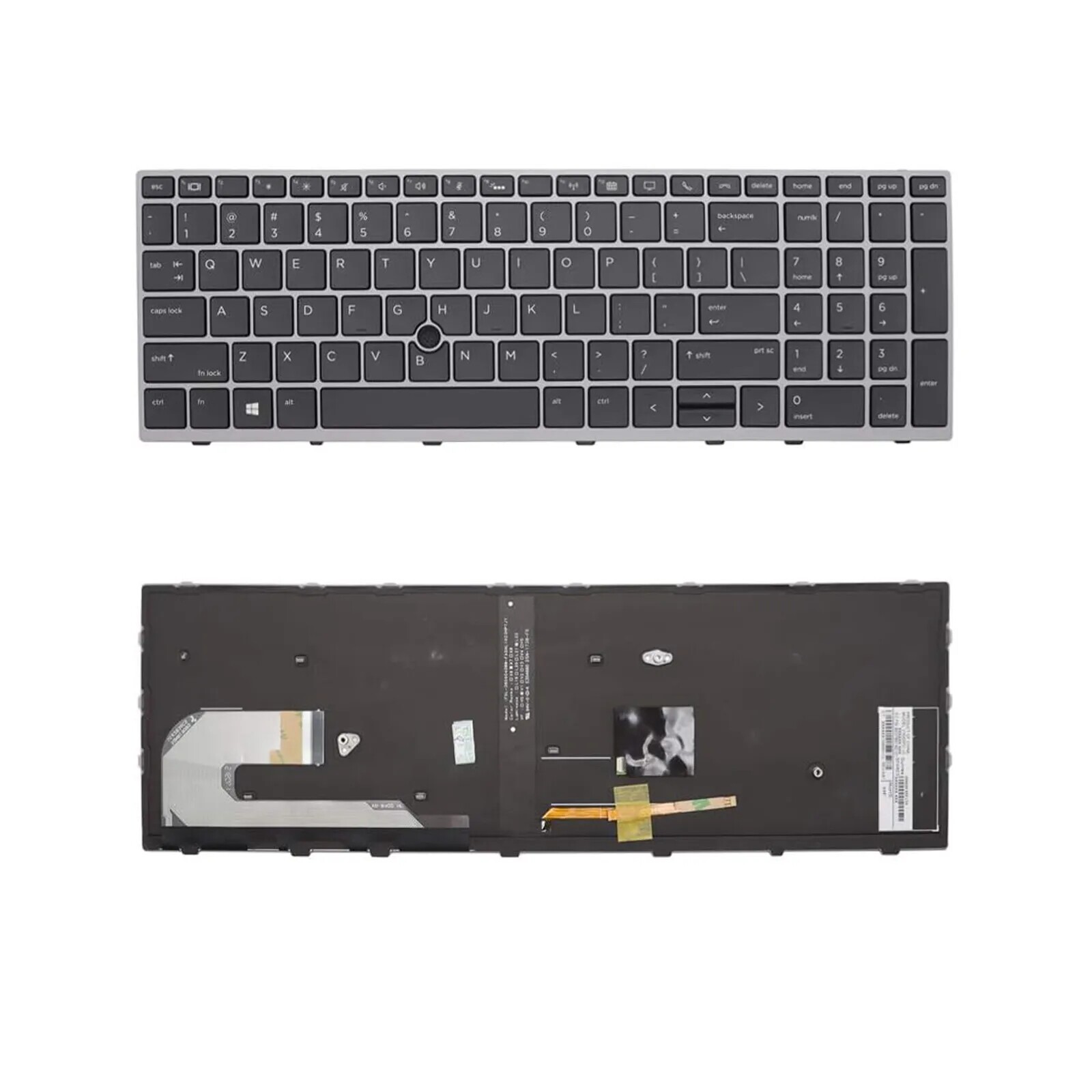 US Keyboard With Backlight For HP Elitebook 850 G5 855 G5 750 G6 850 G6 ...