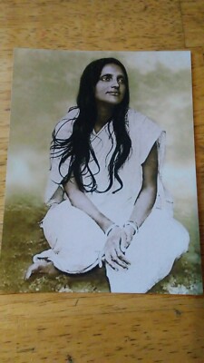 SEPIA TONE PHOTO 4" X 6" MATTE FINISH ANANDAMAYI MA GREAT SAINT & GURU ...