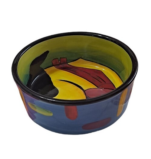 Henriksen Imports Mary Naylor Designs Handpainted Decorative Dog Bowl ...