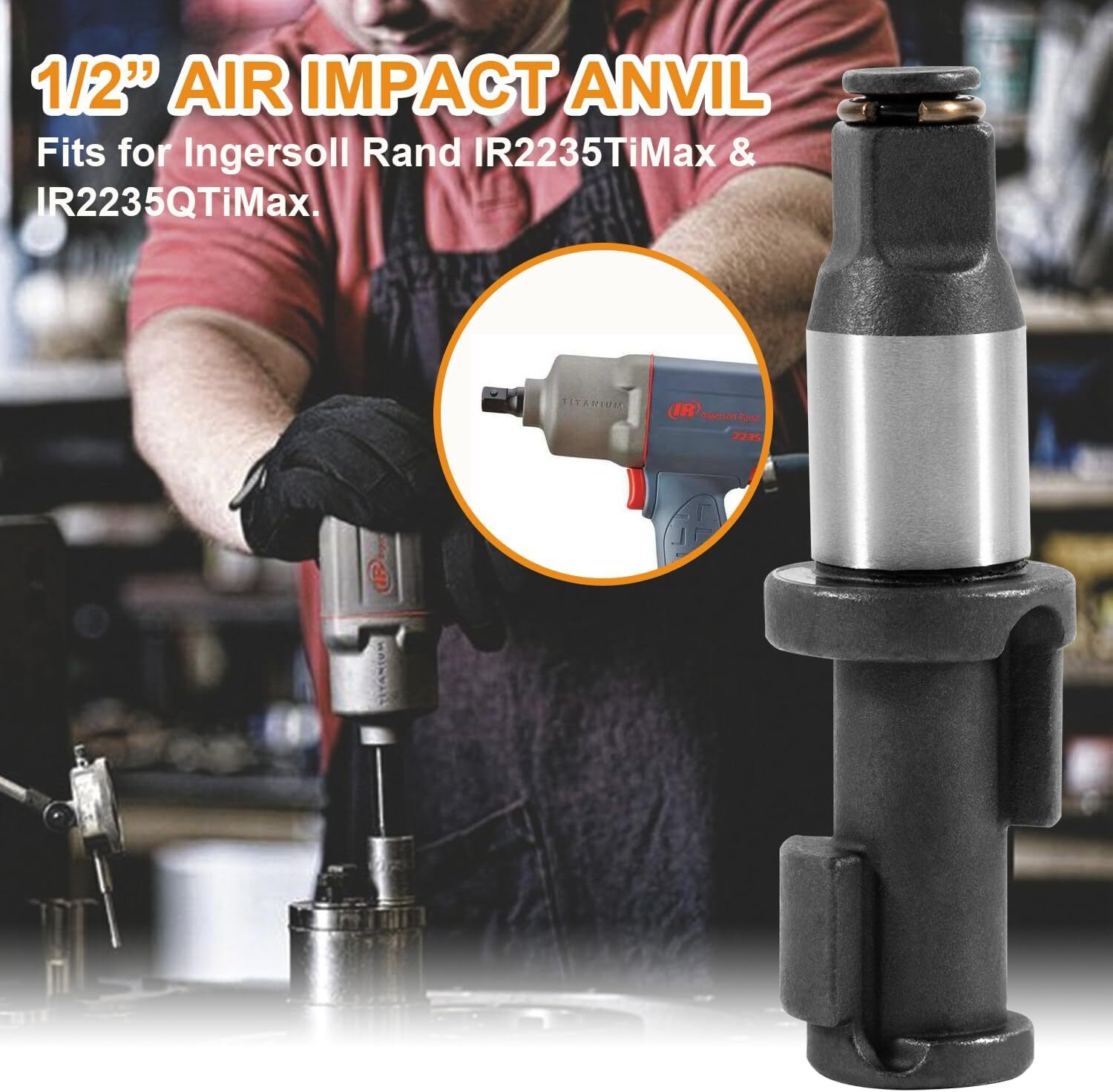 1/2” Air Impact Anvil Replacement for Ingersoll Rand IR2235TiMax ...
