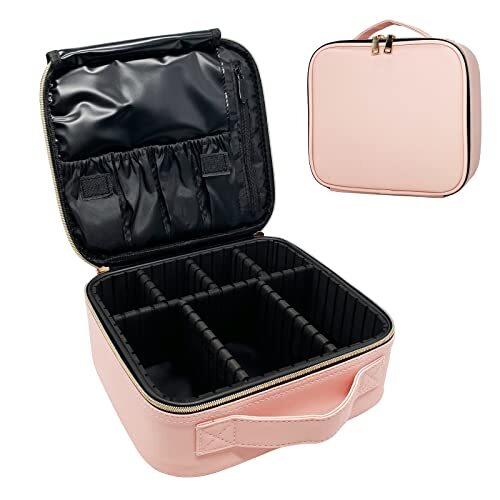 9CH Goth Makeup Bag Organizers Large Travel Case with Adjustable ...