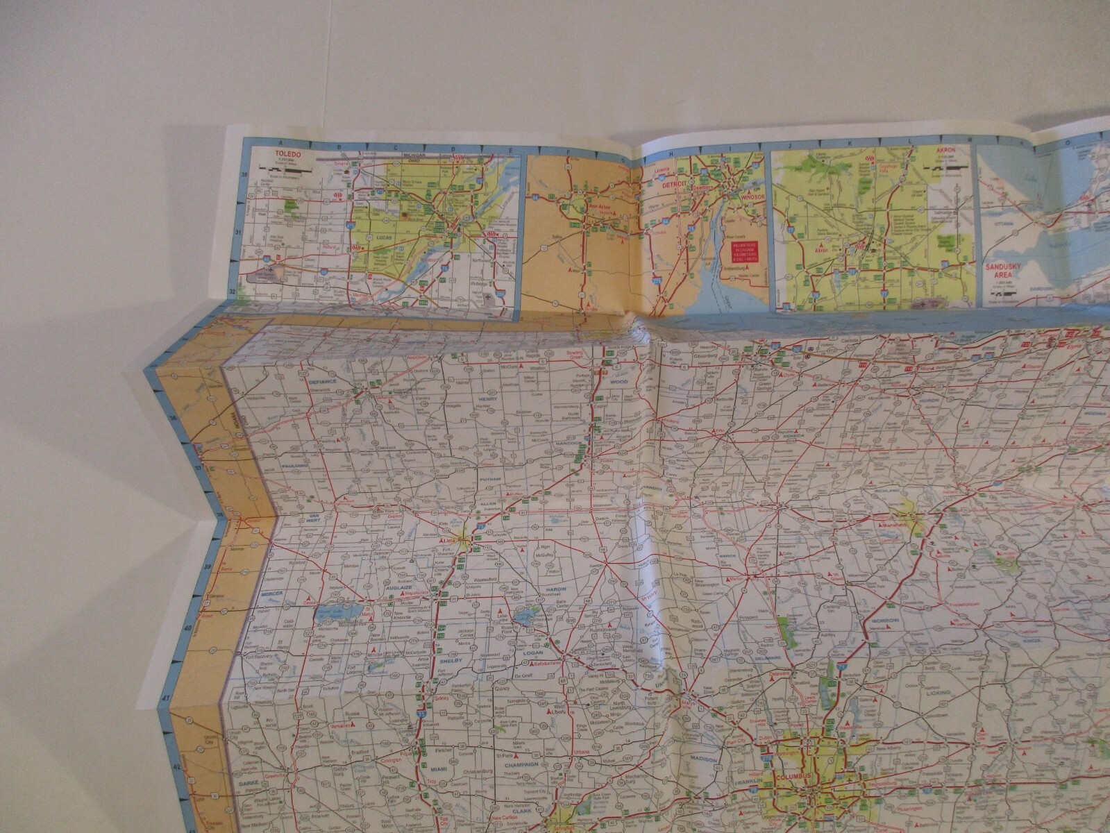 2013 AAA Ohio West Virginia State Series Travel Road Map~Box X | eBay