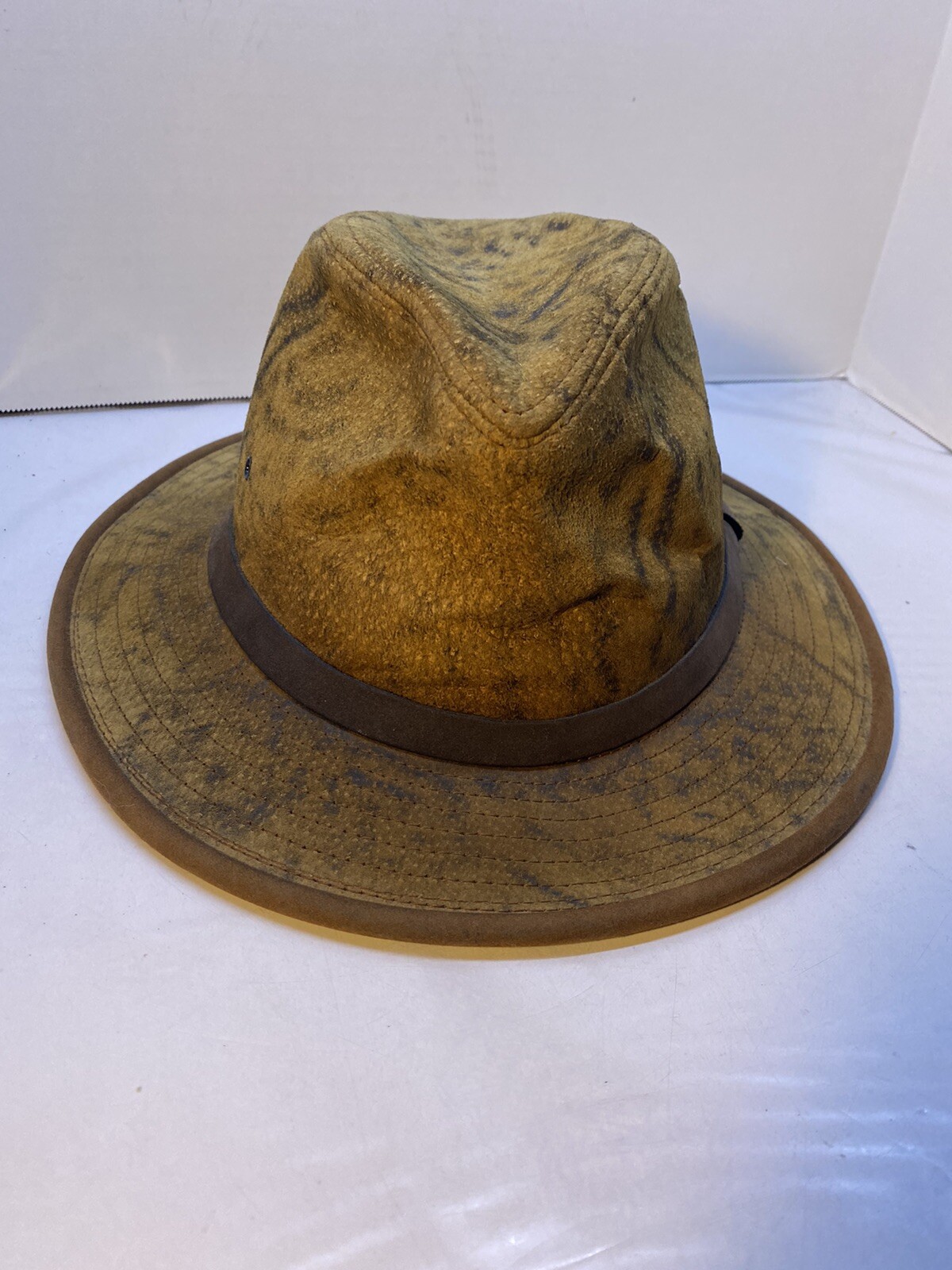 Vintage Leather Safari Hat Brown Size Small Henschel … - Gem