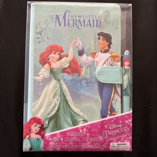 New! Disney Princess Ariel and Prince Eric Journal with pen set | eBay