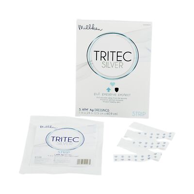 Tritec Silver Antimicrobial Wound Dressing 1" x 24" Strip BX of 5 | eBay