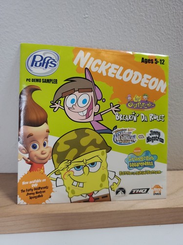 Puffs Nickelodeon PC Demo Sampler- SpongeBob Squarepants, Fairly Odd ...
