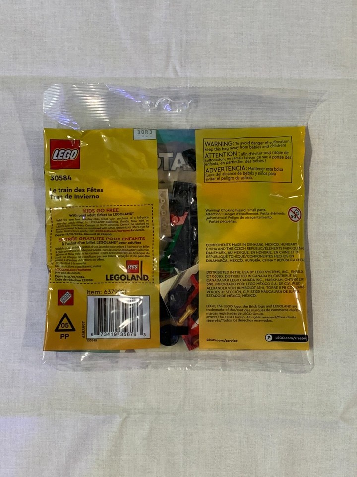 Lego Creator Winter Holiday Train Christmas 73 Piece Set Polybag 30584 ...