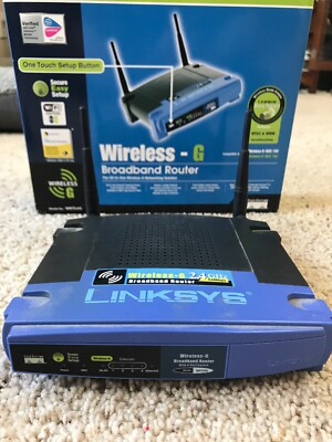 Linksys WRT54G v6 54 Mbps 4-Port 10/100 Wireless G Router 600281414321 ...