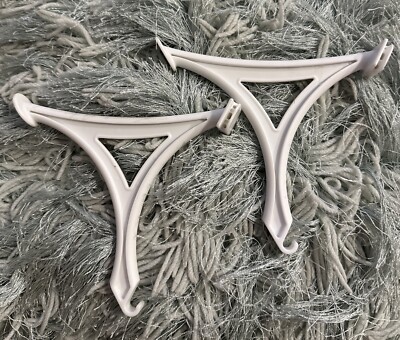 2 Closetmaid White Wire Shelf Shoe Support Bracket 671300 Closetmaid ...