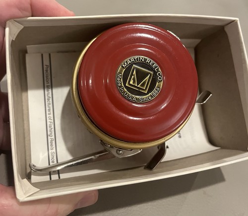 RED Vintage Martin Reel 49A Automatic Mohawk Fly Fishing Reel In org ...