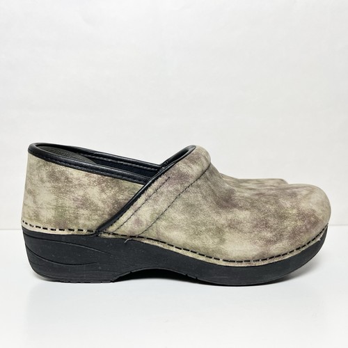 Dansko XP 2.0 Clogs Size 39 Marble Khaki Nubuck Medical Kitchen Garden ...