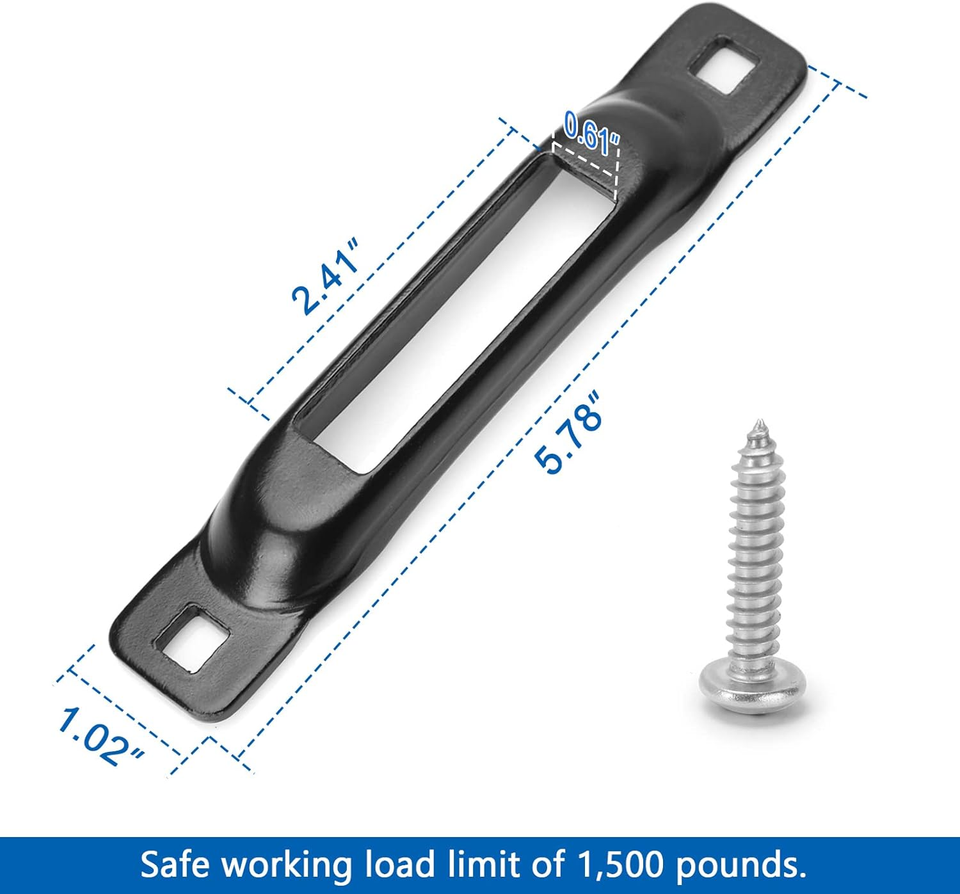Eapele 10Pcs E-Track Single Slot - E-Track Single Strap Anchors - E ...