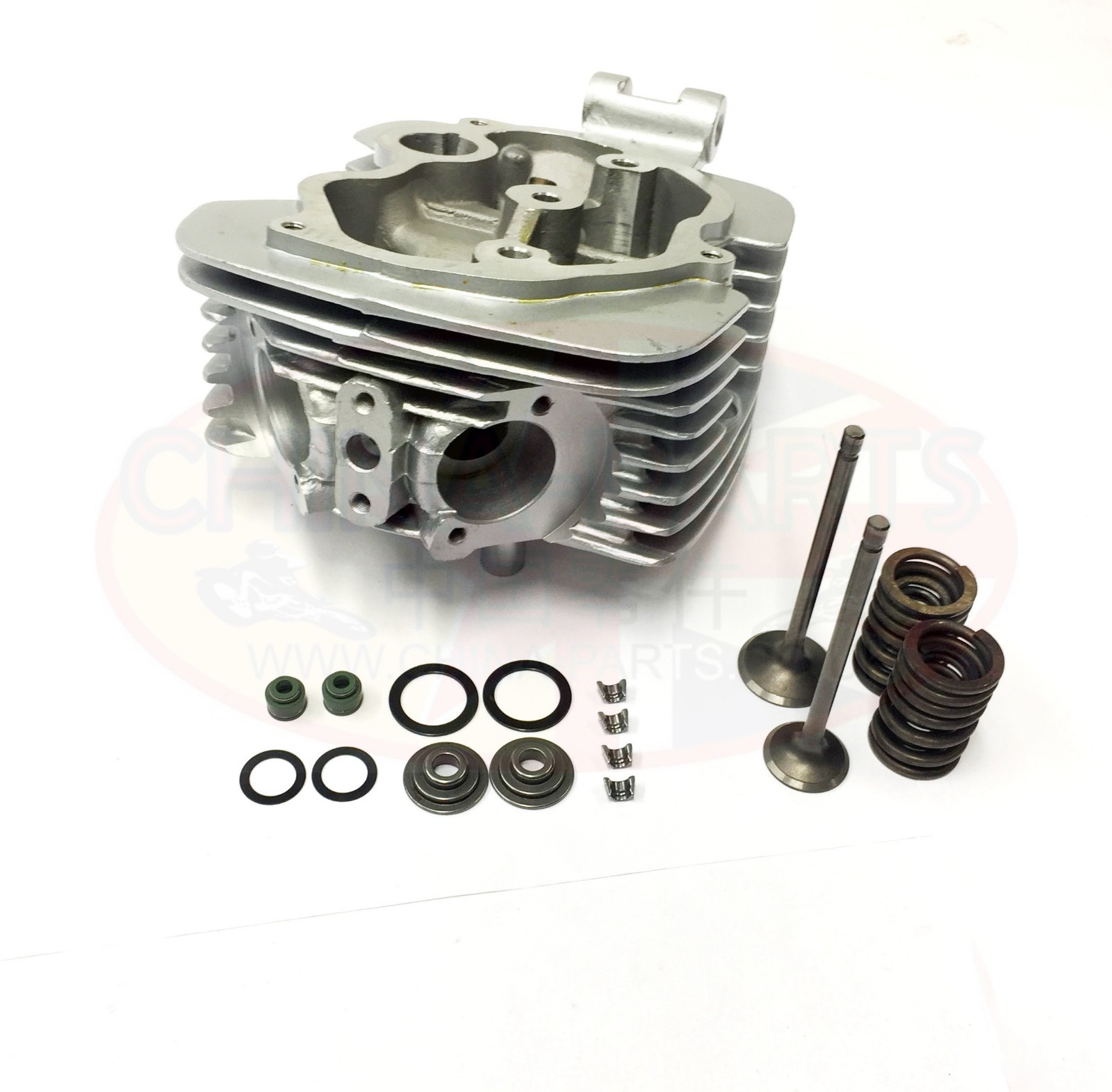 Cylinder Head and Valves Set Pioneer Torro XF125 L-4B Twin Exhaust (EGR ...