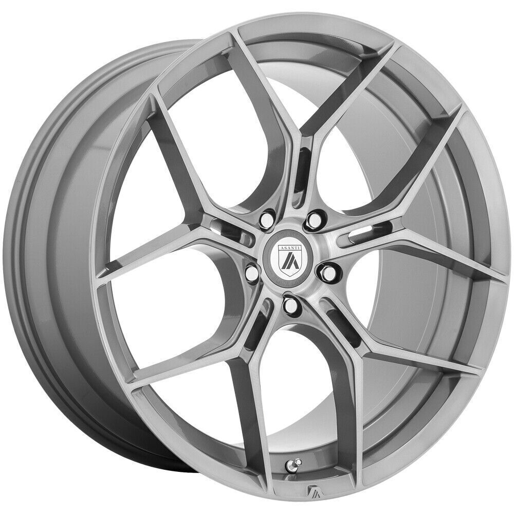 4-Asanti ABL-37 Monarch 22x9 5x112 +38mm Brushed Wheels Rims 22" Inch ...