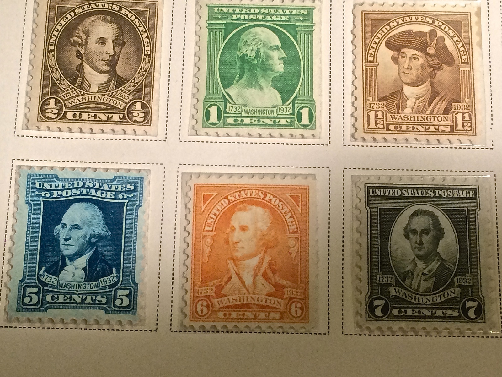 US POSTAGE WASHINGTON BICENTENNIAL STAMPS SCOTT # 704 TO 715 LOT | eBay