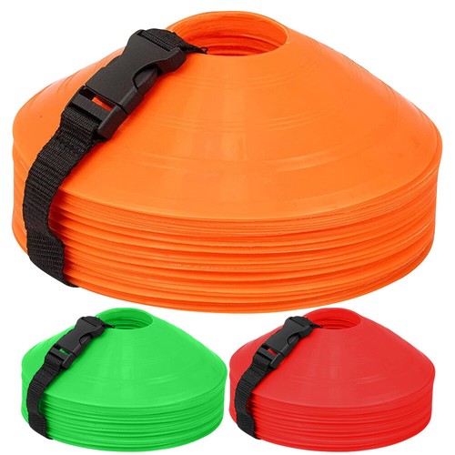 50Pcs Soccer Training Cones Flexible Agility Soccer Cones with Mesh Bag ...