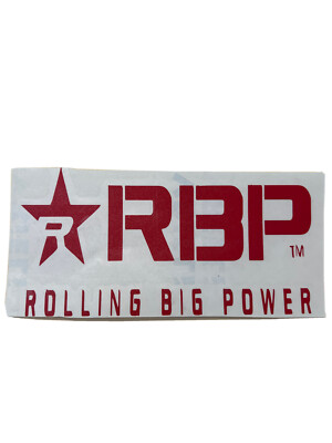 ROLLING BIG POWER RBP 6" RED Die Cut STICKER DECAL 3x6" 900-12-B ...