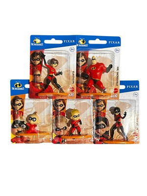 The Incredibles Micro Collection Set 5 Cake Toppers | eBay