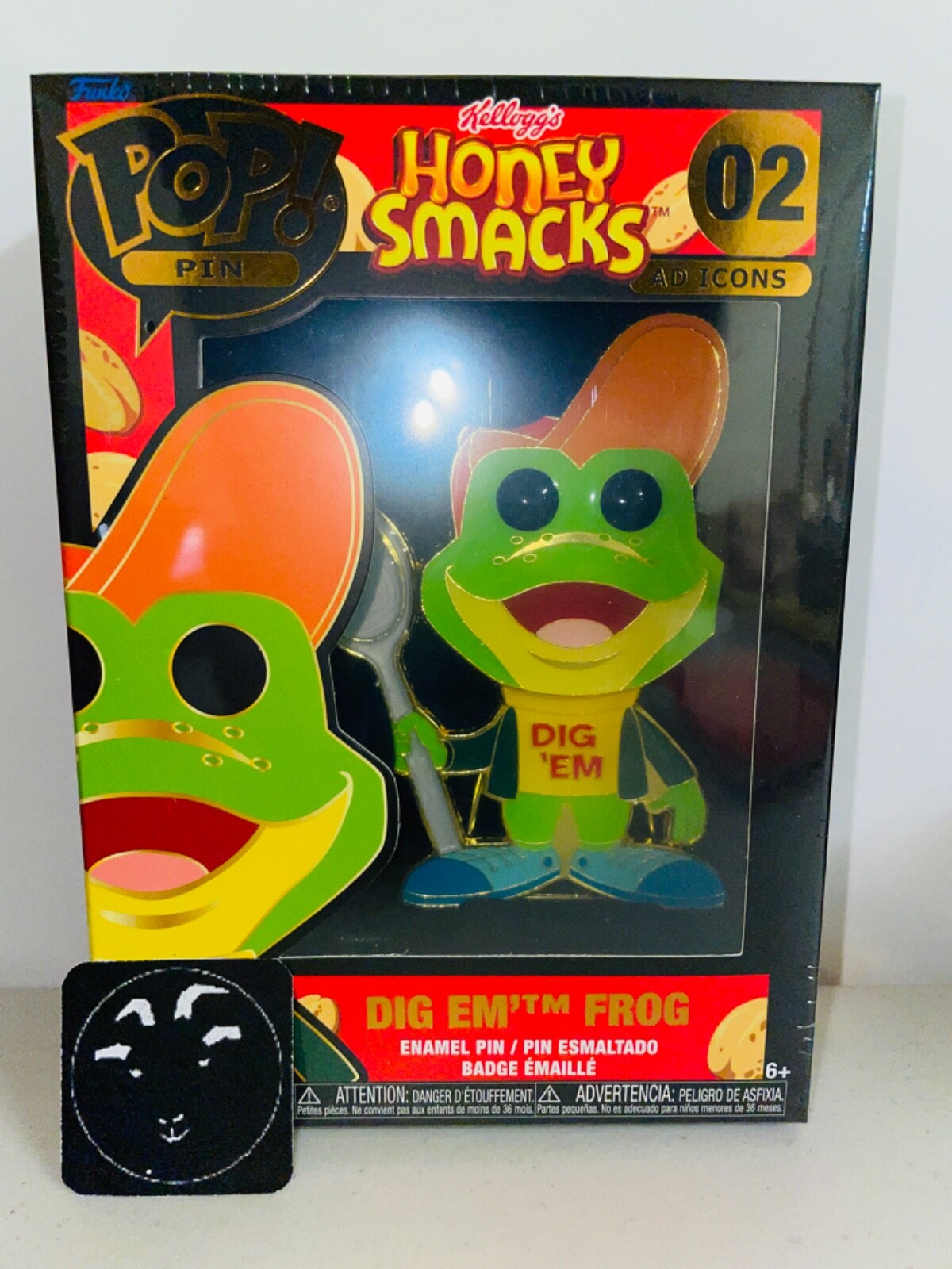 Honey Smacks - Dig 'Em Frog 4" Pop! Enamel Pin (02) | eBay