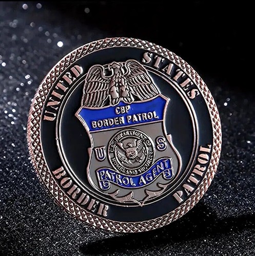 🇺🇸 U.S. Border Patrol Challenge Coin in Capsule & Pouch, Secure Our ...