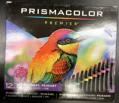 PRISMA COLOR-Premier Dual-Ended Primary Art Markers, Chisel & Fine Tip ...