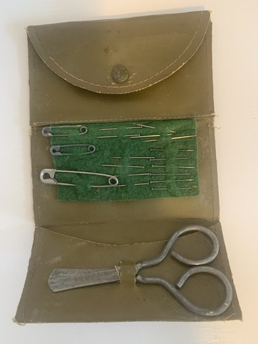 Vintage United States US WWII Army Green Field Sewing Kit | eBay