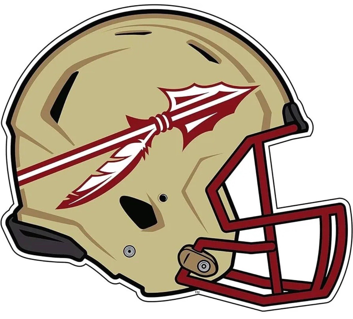 Florida State Seminoles Helmet - Die Cut Laminated Vinyl Sticker/Decal ...