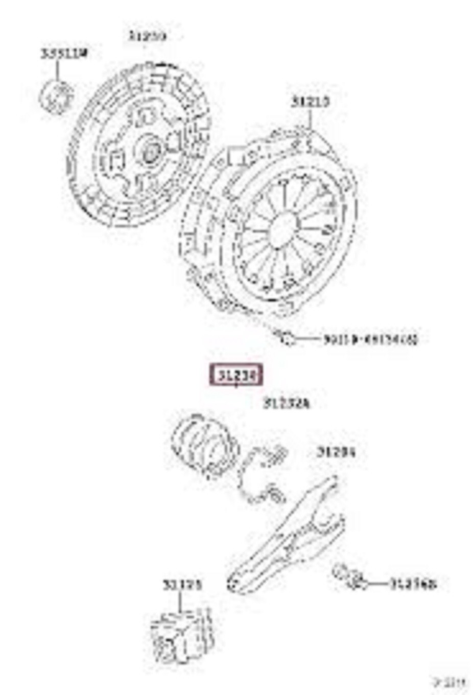 Toyota Genuine OEM BEARING ASSY, CLUTCH RELEASE LAND CRUISER FZJ7 ...