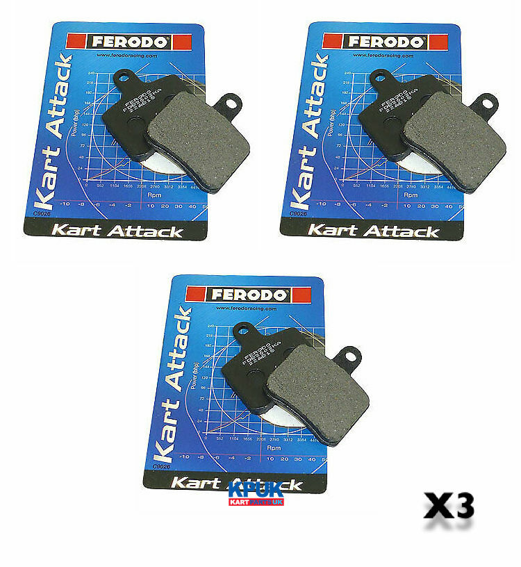 Ferodo 2017 OTK Brake Pads For Racer 401S THREE Sets Kart Attack Kart ...