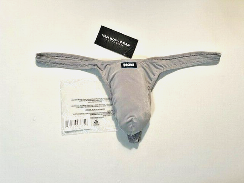 N2N Bodywear Size L Micro Slik T-Back Thong - Silver/Black - Pouch | eBay