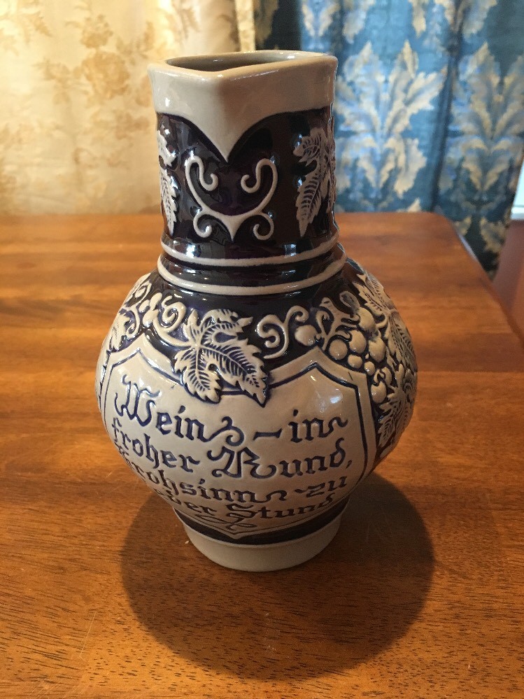 Vintage GERZ Wine Pitcher STAFFEL STONEWARE West Germany, 7" tall | eBay